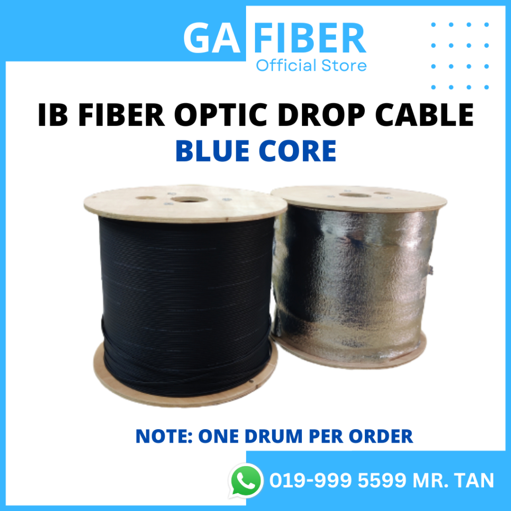 TM SPEC Outdoor Fiber Optic Drop Cable With IB 1Core - 1KM | Shopee ...
