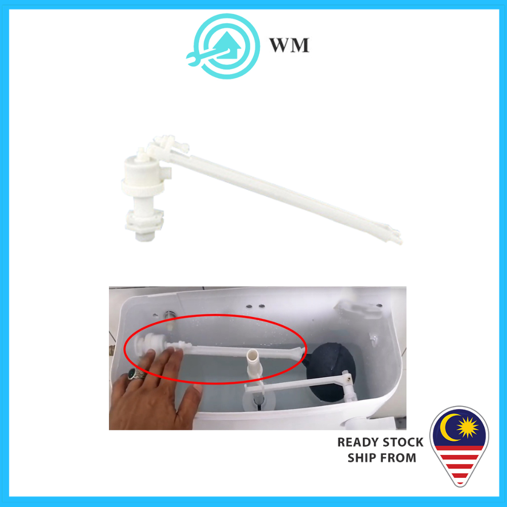 TECHPLAS Toilet PVC Float Valve Side Inlet 9" Pelampung Tangki Tandas ...