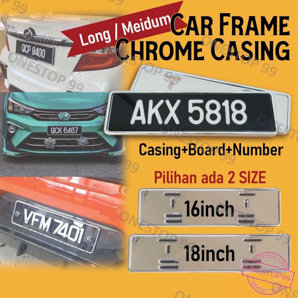 🔥READY STOCK🔥Medium Size (16') & Long Size (18') Universal Chrome ...