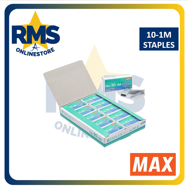 MAX No.10-1M Staples Bullet for Stapler HD-10 (Original) | Shopee Malaysia