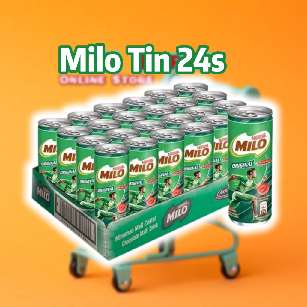 (1ctn/order) Milo Tin 24x240ml Milo Can Drink 美禄罐装水 | Shopee Malaysia