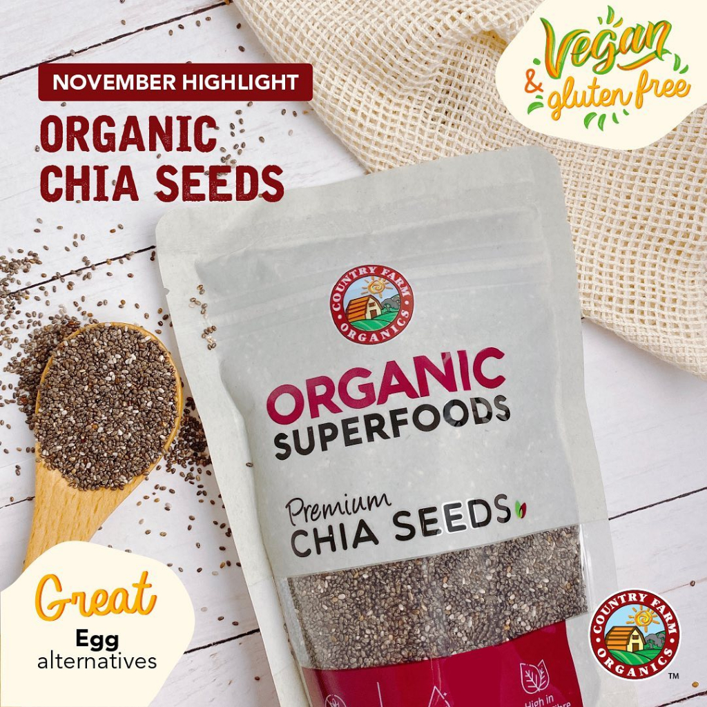 Country Farm Certified Organic Chia Seeds 300g (Certified by USDA ...