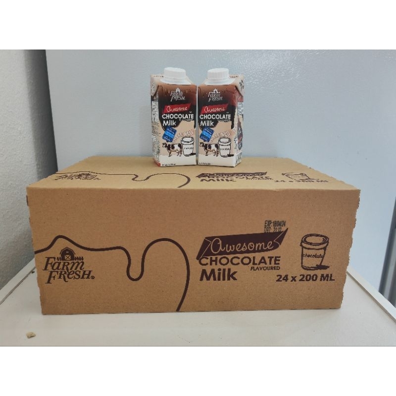 Farm Fresh UHT Chocolate Milk 200ml x 24(Carton) | Shopee Malaysia