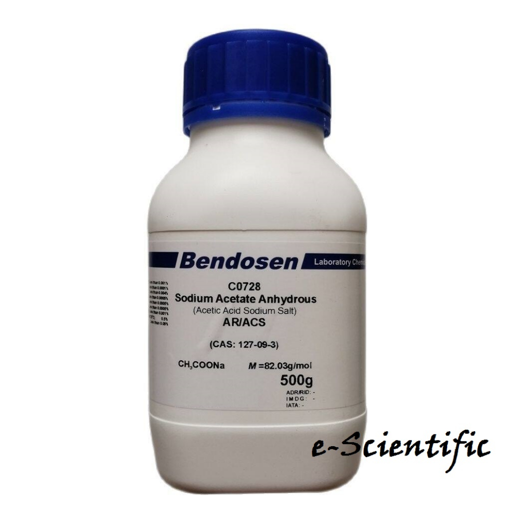 Sodium Acetate Anhydrous, AR, 500g, BENDOSEN. | Shopee Malaysia