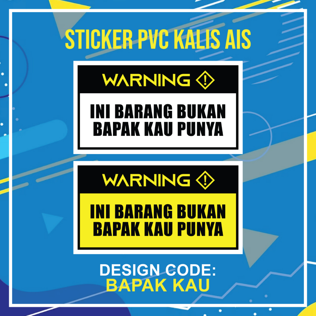 STICKER AYAT AMARAN Kalis Air | STICKER MOTOR, KERETA, BASIKAL | Shopee ...