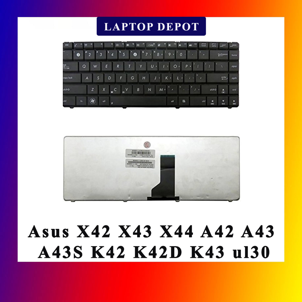 Asus X42 X43 X44 A42 A43 A43S K42 K42D K43 N43 N82 U31 UL30 UL80 Laptop Keyboard | Shopee Malaysia