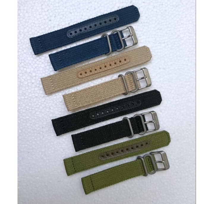 GENUINE 18mm SEIKO NYLON STRAP FOR SNK MILITARY SERIES | Shopee Malaysia