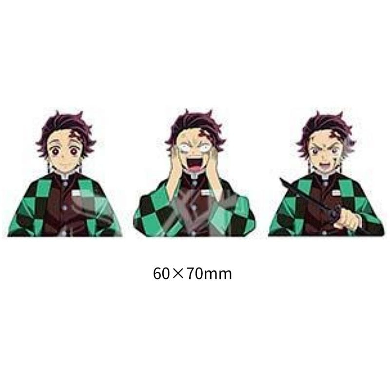 Demon Slayer Series Small Mobile Laptop 3D Anime Motion Stickers ...