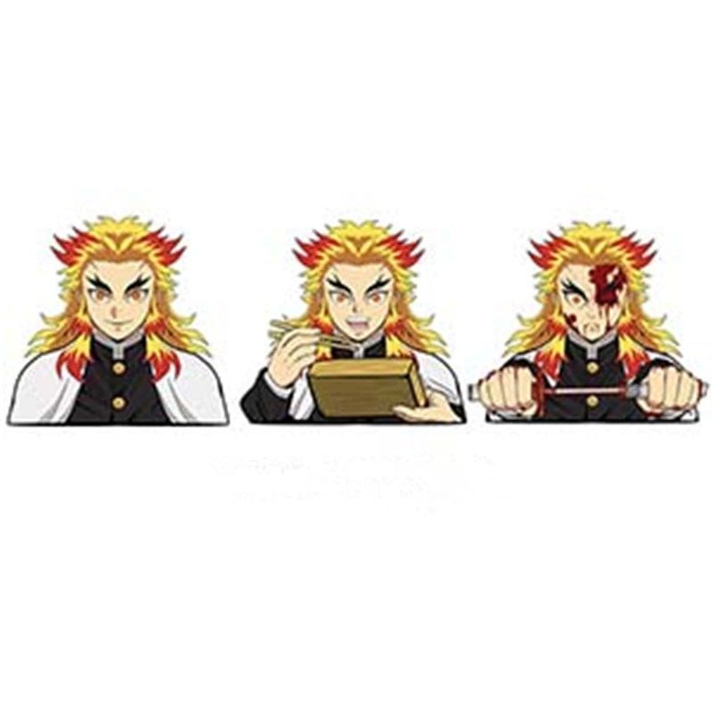 Demon Slayer Series Small Mobile Laptop 3D Anime Motion Stickers ...