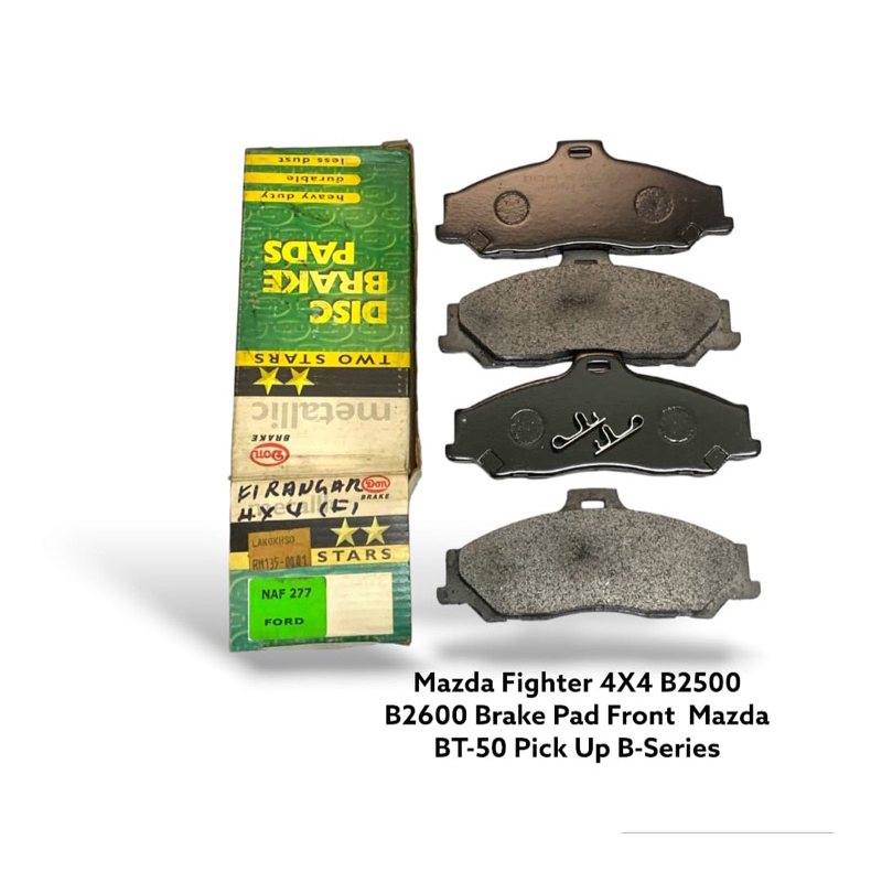 FRONT DISC BRAKE PAD SET 4PCS NEW OLD STOCK ORIGINAL TRESTOR MADE IN ...