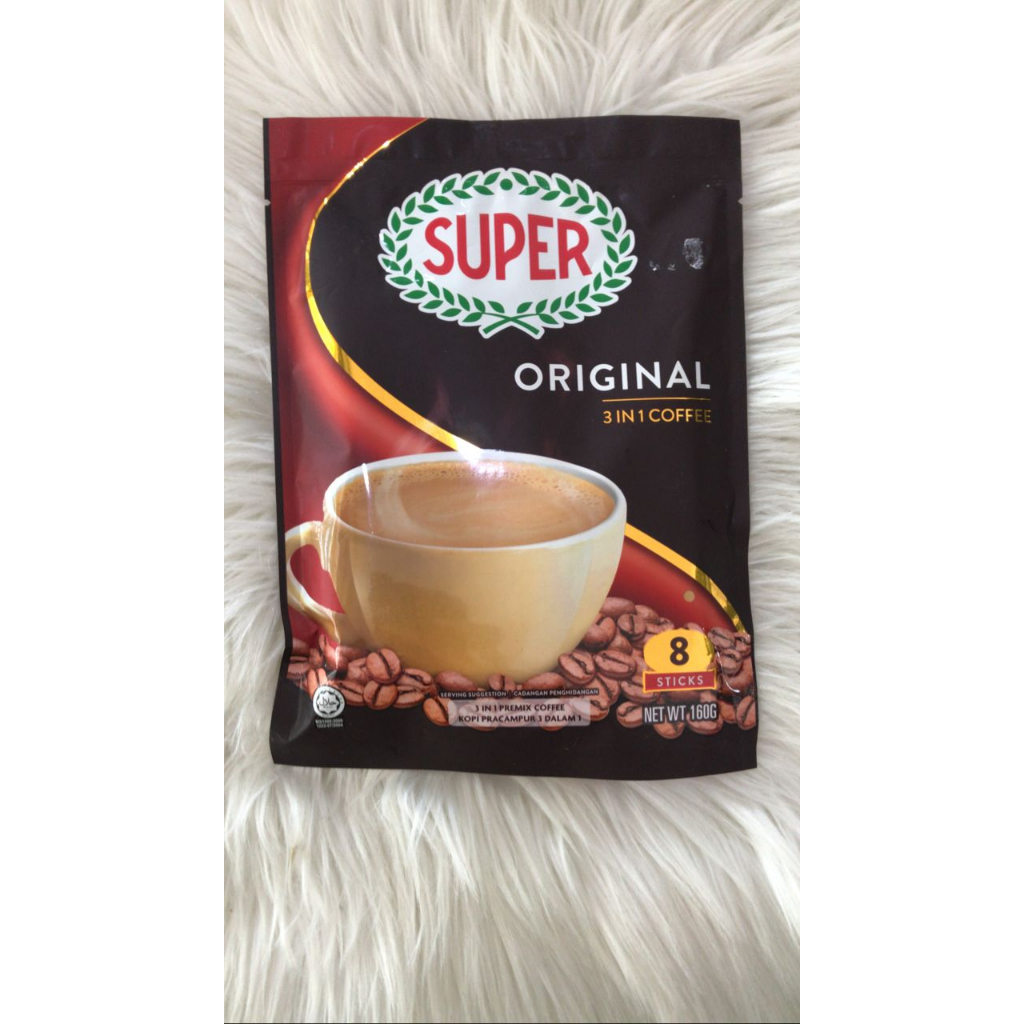 SUPER Original 3in1 Instant Coffee, 8 sachets [HALAL] | Shopee Malaysia