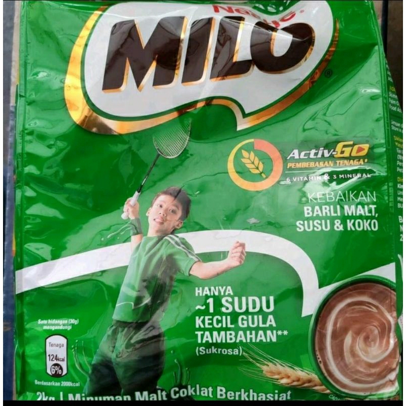 Nestle Milo Active-Go Malt Powder chocolate 2kg 31/8/2024 | Shopee Malaysia