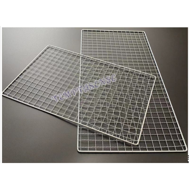 Stainless Steel BBQ Barbecue Grill Net Jaring Besi BBQ Pemanggang ...