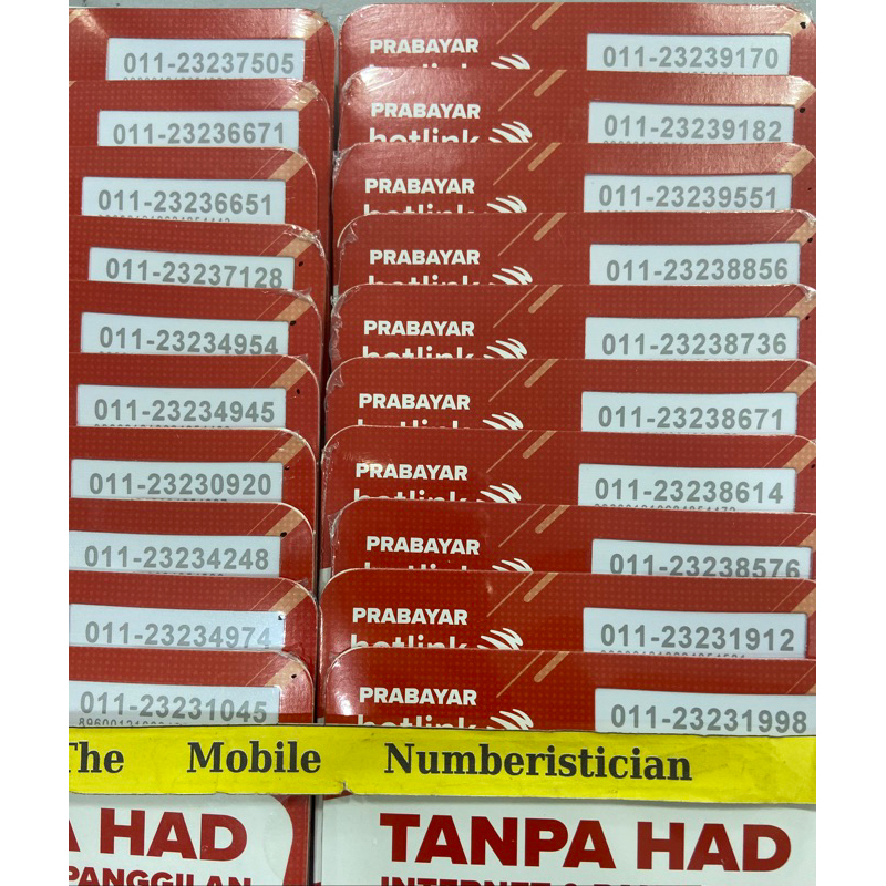 Nombor Vip Maxis Hotlink Prepaid Vvip Special Number 011-2323 | Shopee ...