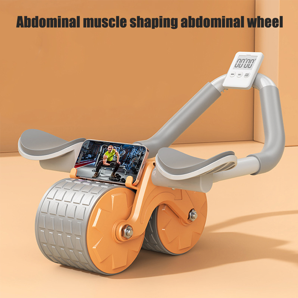 New Ab Roller Abdominal Wheel Plank Trainer Automatic Rebound Push Up ...