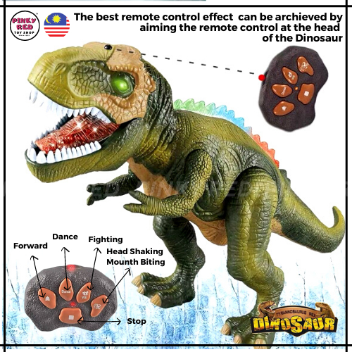 Remote Control Dinosaur Light and Sound function wireless walking ...