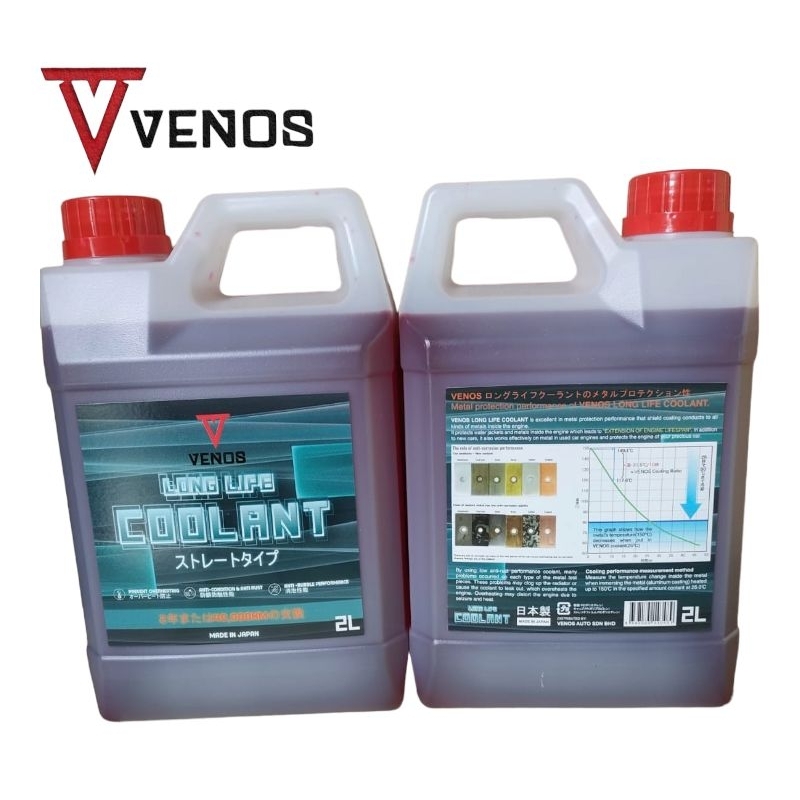 VENOS RADIATOR COOLANT 2 LITRES (PREMIX) READY TO USE | Shopee Malaysia