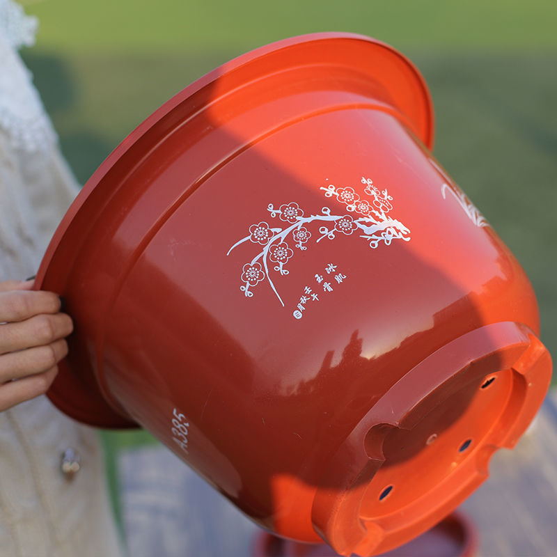 Saverstore Big Flower Pot Chinese Style Plastic Flower Pot Plastic Pot ...