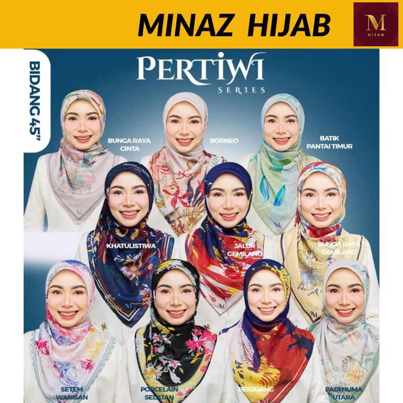 [MINAZ PERTIWI] Sedondon Merdeka Series Minaz Hijab 2023 New Release ...