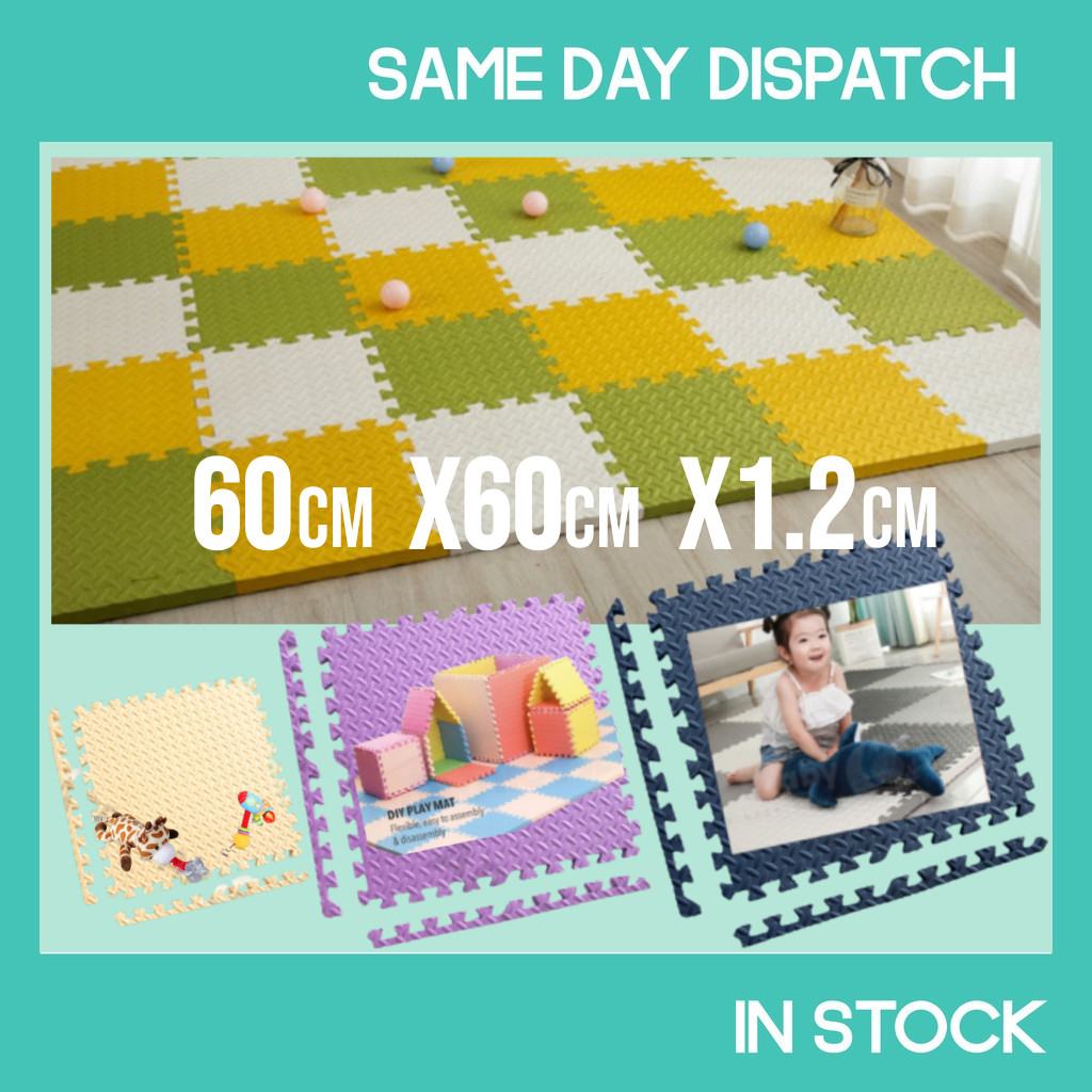 PREMIUM EXTRA THICK Baby Playmat Foam Mat Waterproof Puzzle Playmat ...