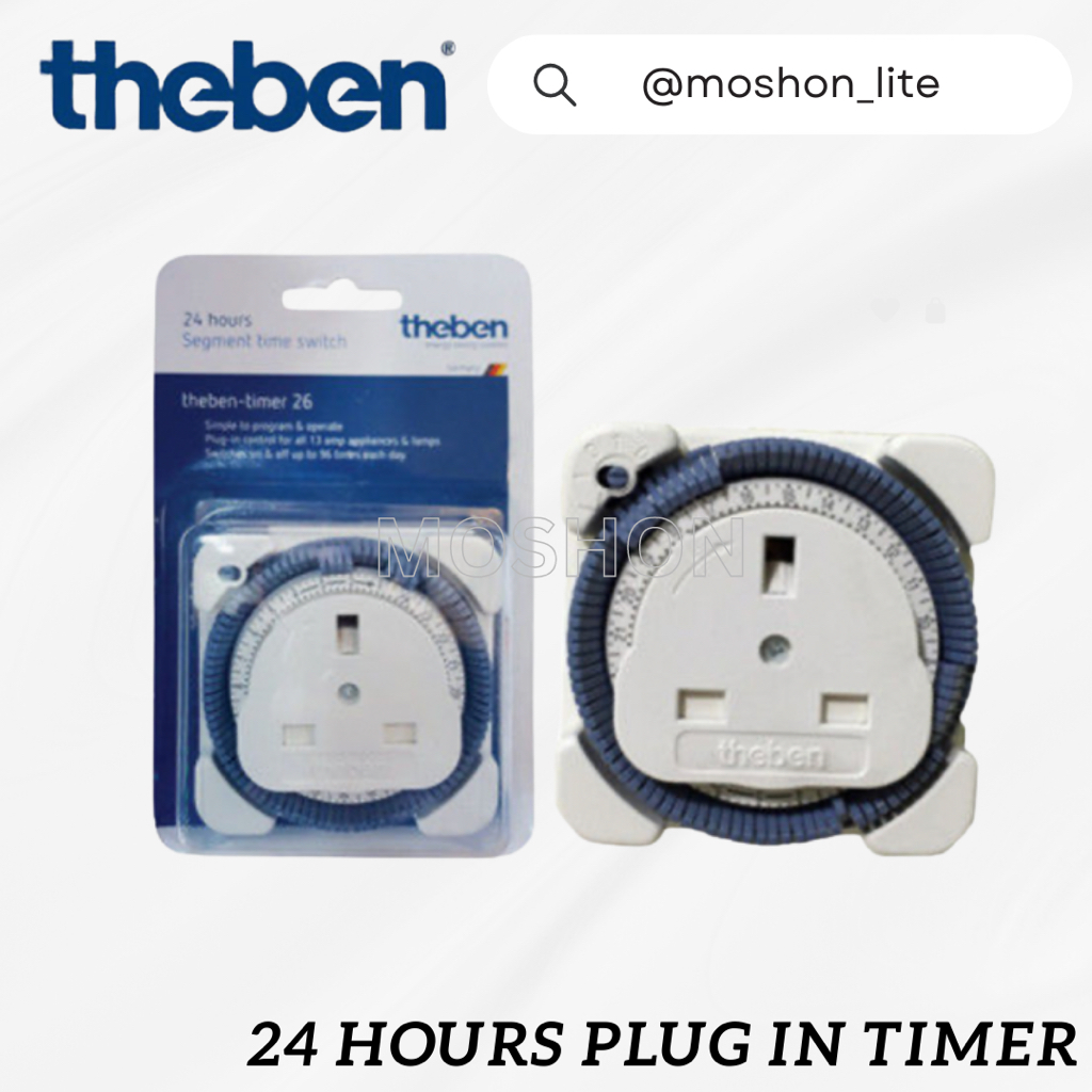 Theben (Made in Germany) / Maxvi 13A Plug-in 24 hours Segment Time ...