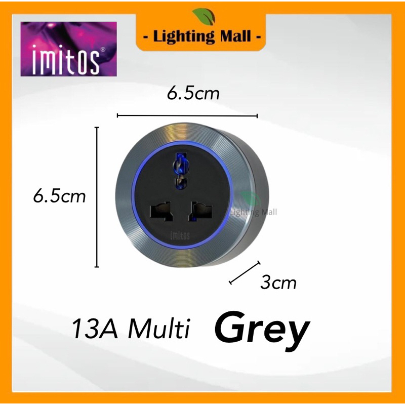 GEN 2 imitos Power Track Socket Surface Switch 32A Power Line Long Flat ...