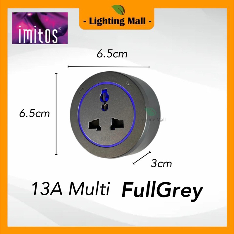 GEN 2 imitos Power Track Socket Surface Switch 32A Power Line Long Flat ...