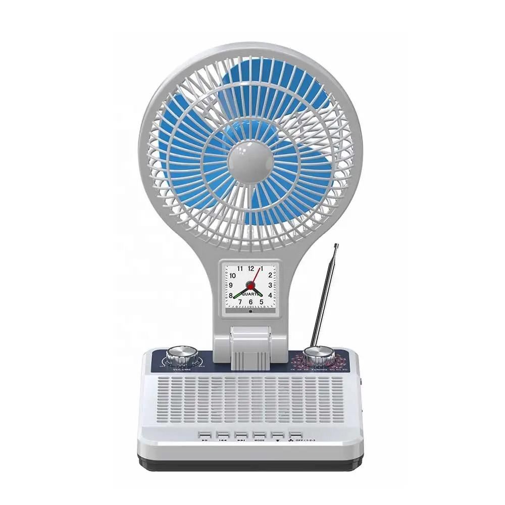 Portable FAN With FM Radio Clock With MP3 Music Player | Shopee Malaysia