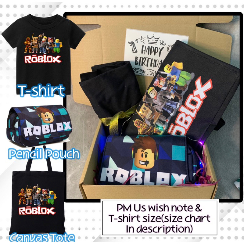 premium Canvas tote bag gift set Roblox boy birthday gift set girl gift ...