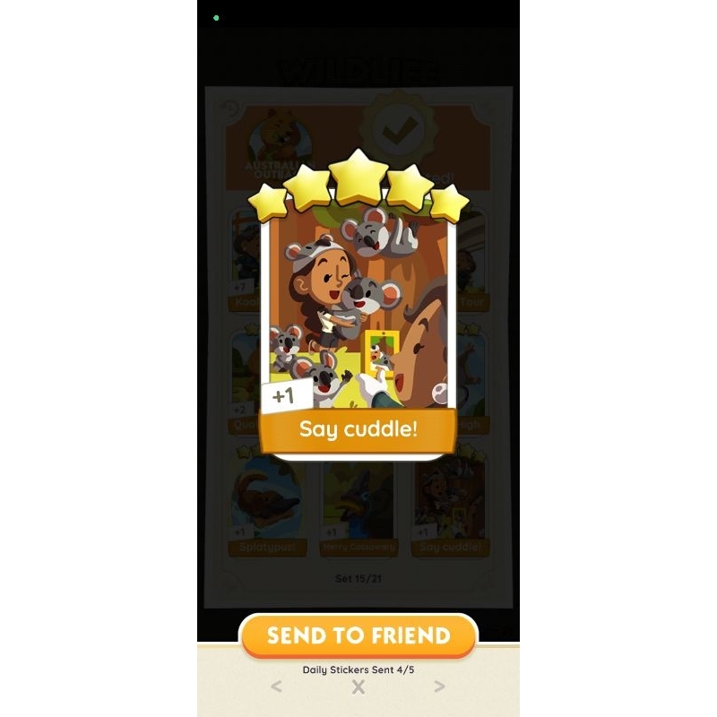 MONOPOLY GO CARD (Say Cuddle!) | Shopee Malaysia