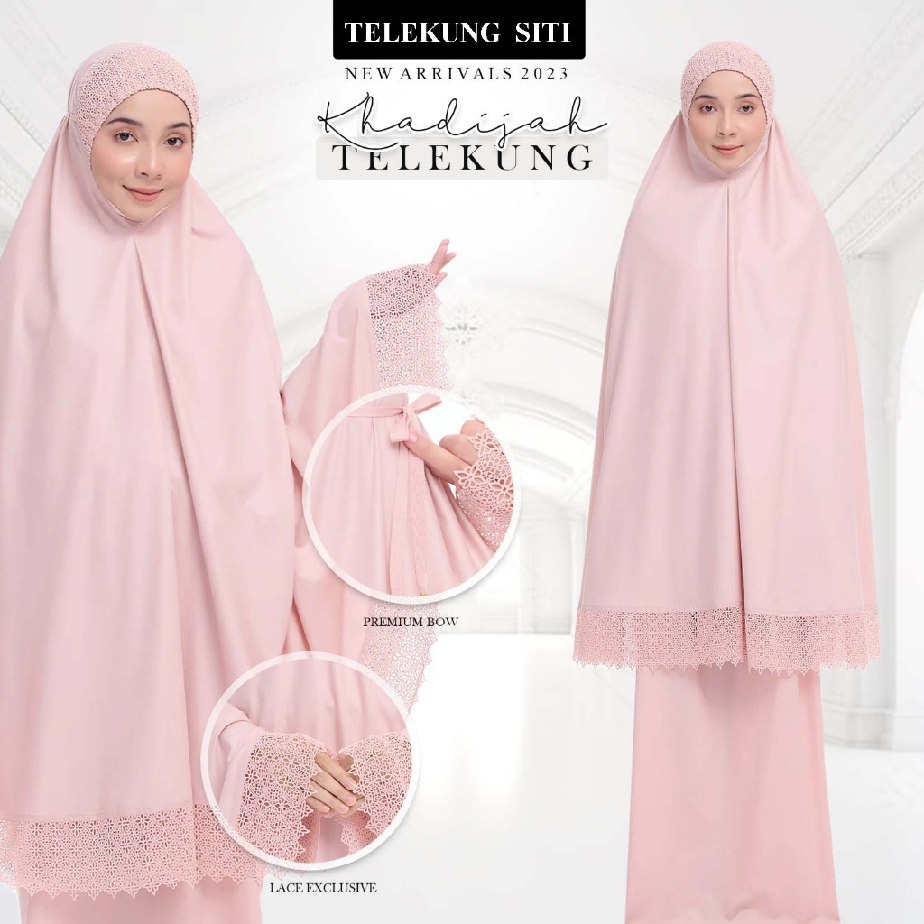 Telekung Khadijah Lace by Siti Exclusive (Ready Stock ) | Shopee Malaysia