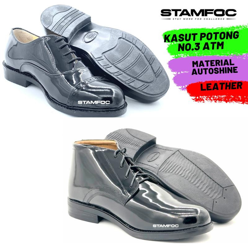 Kasut Potong No 3 ATM darat Bomba LLP brogue shoes askar TENTERA DARAT ...