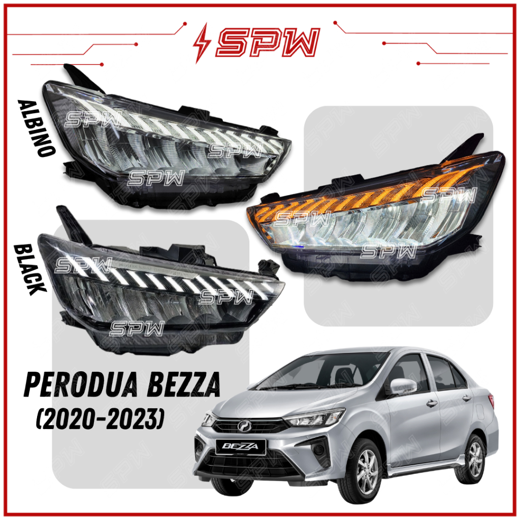 Perodua Bezza (2016-2025) Headlamp Headlight Head Lamp Head Light ...