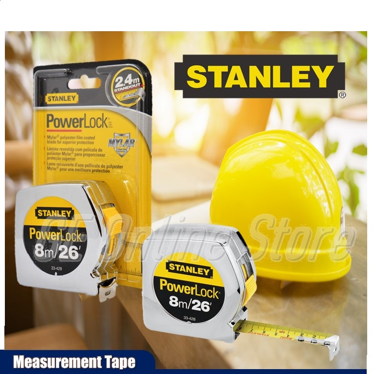 Stanley STHT33428 Power Lock Measuring Tape (8m / 26ft) | Shopee Malaysia