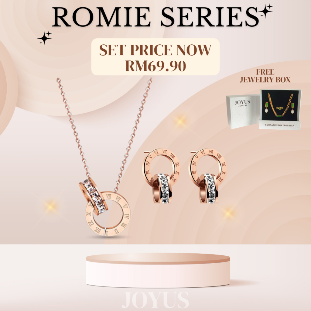 [FREE SHIPPING] JOYUS Romie Series Titanium Stainless Steel 18K Gold ...