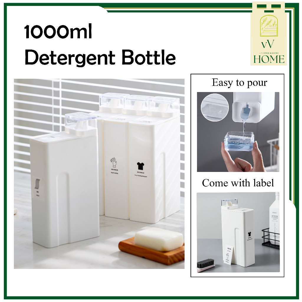 1000ml Laundry Detergent Bottle Container Detergent Storage / Bekas ...