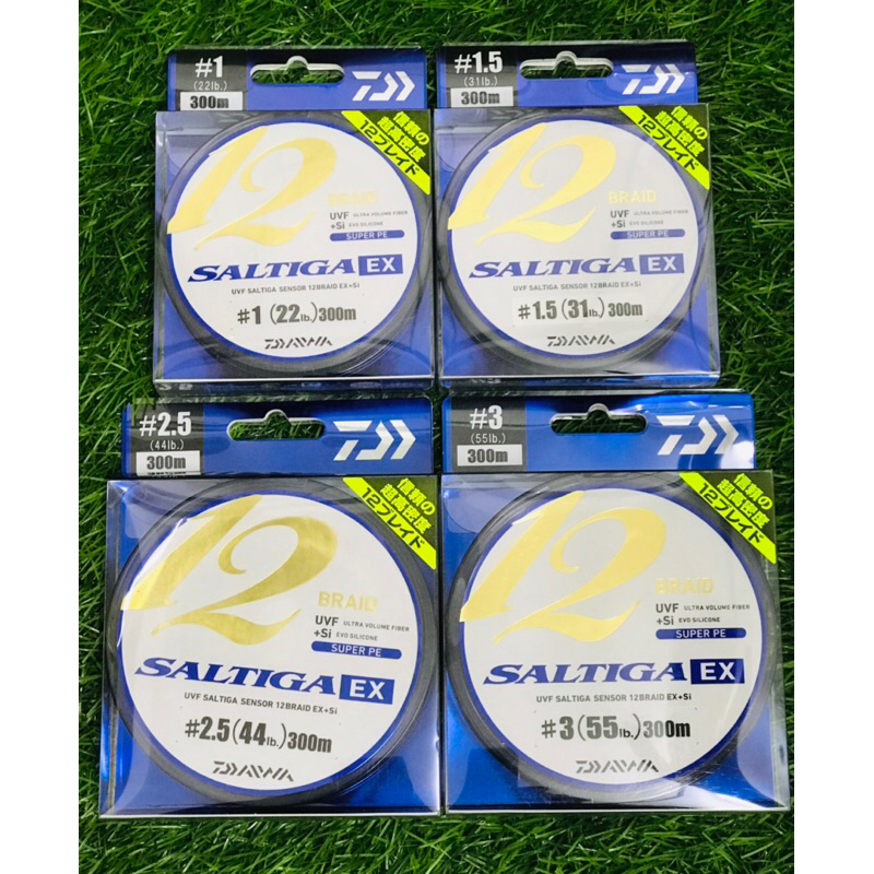 2023 DAIWA SALTIGA EX X12 300M BRAID UVF SENSOR EX+Si SUPER PE BRAIDED ...