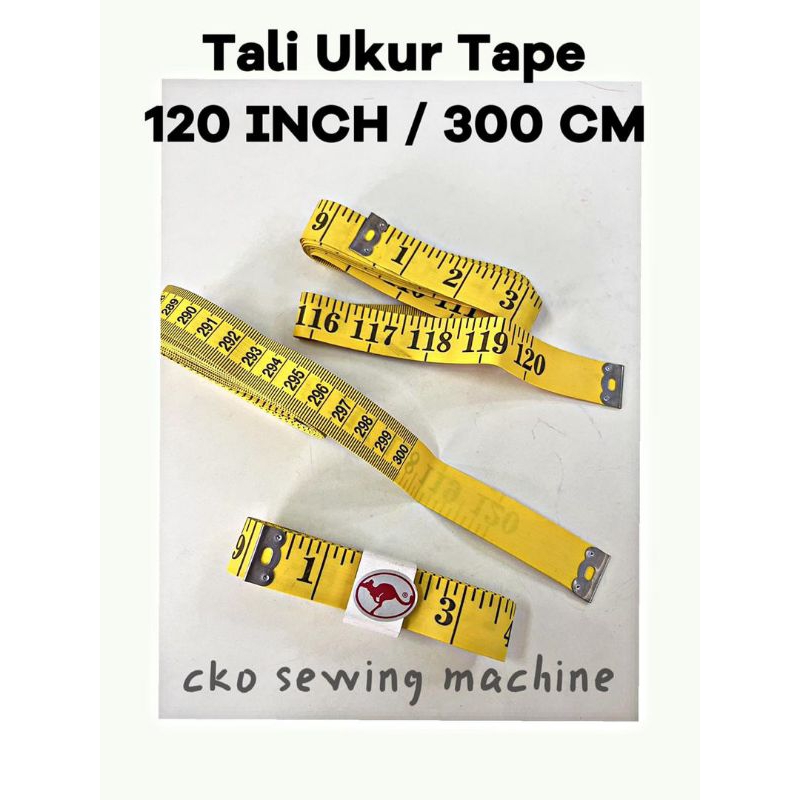 Tali Tape Panjang 3 meter / Measurement Sewing Body PVC Soft Measuring ...