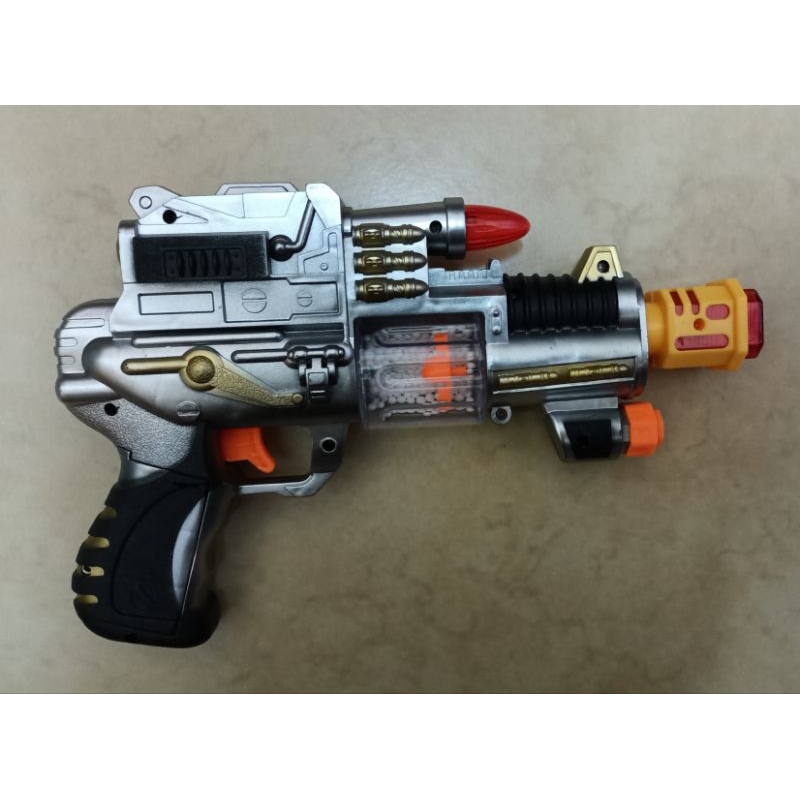 NEW TOY BATTERY OPERATED GUN WITH FLASHING LIGHT & SOUND | Shopee Malaysia