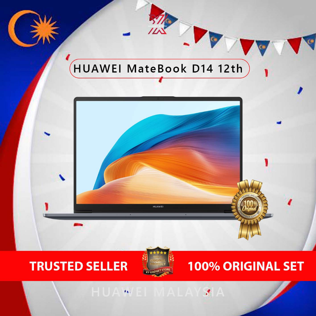 [ NEW ] HUAWEI MATEBOOK D14 2023 I5 12TH GEN | Laptop💥100% Original💥( ORIGINAL HUAWEI MALAYSIA ...