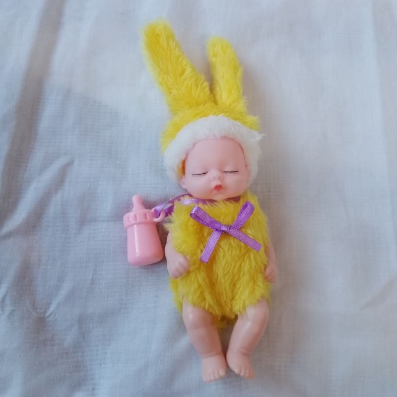 CLARENCE KAWAII cute Sleeping baby doll in bunny costume FIGURE ...