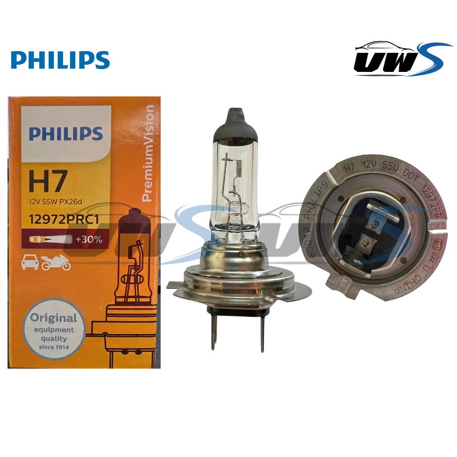 PHILIPS H7 12V 55W +30% HALOGEN BULB | Shopee Malaysia