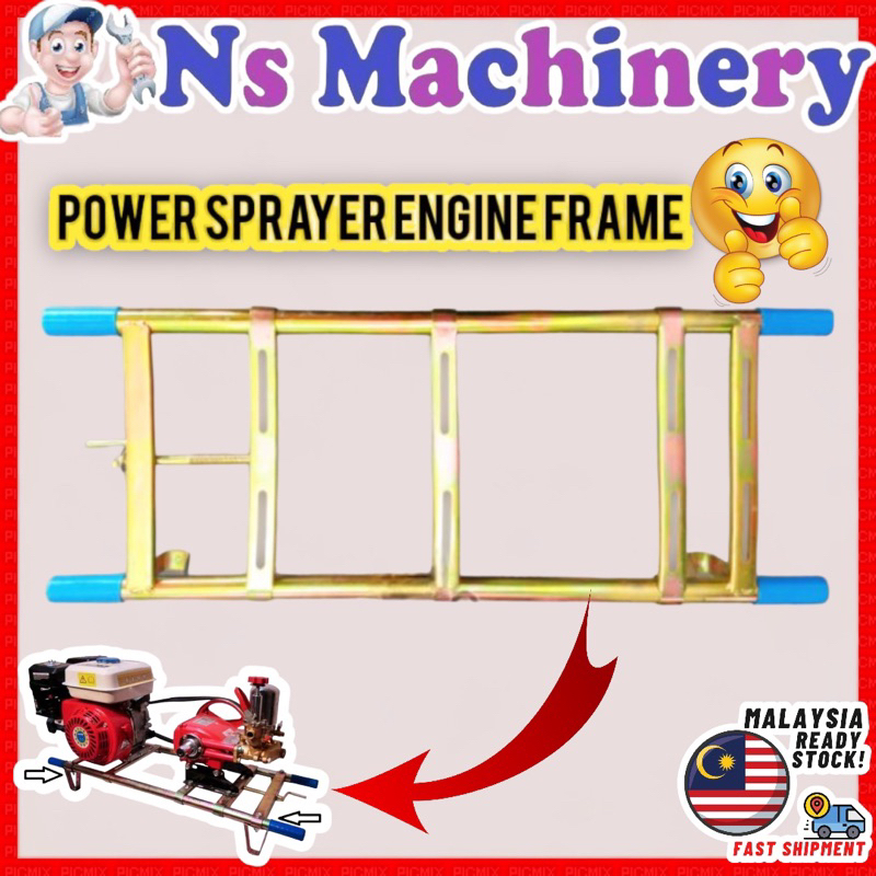 Ready stock Power Sprayer Engine Frame Plunger Pump Frame ROUND/HEAVY ...