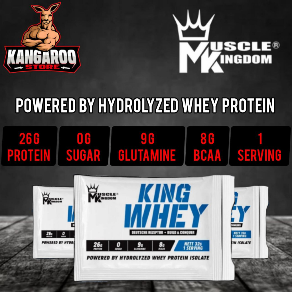 Muscle Kingdom King Whey (1 SACHET) - MK Whey Protein Powder, , Amino ...