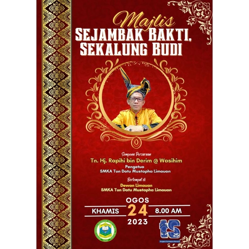 Design Buku Program Majlis Persaraan / Buku Aturcara Online | Shopee ...