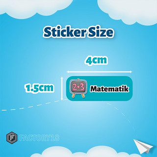 Label Sticker Subjek Sekolah Label Buku Latihan Subject Label | Shopee ...