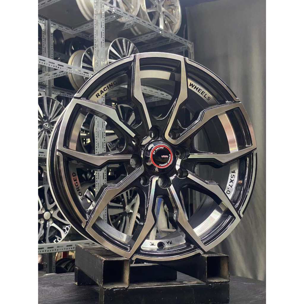 WT RACING UNDERCUT 15X7JJ ET35 PCD4X100/114.3 FOR CITY, MYVI, VIOS ...