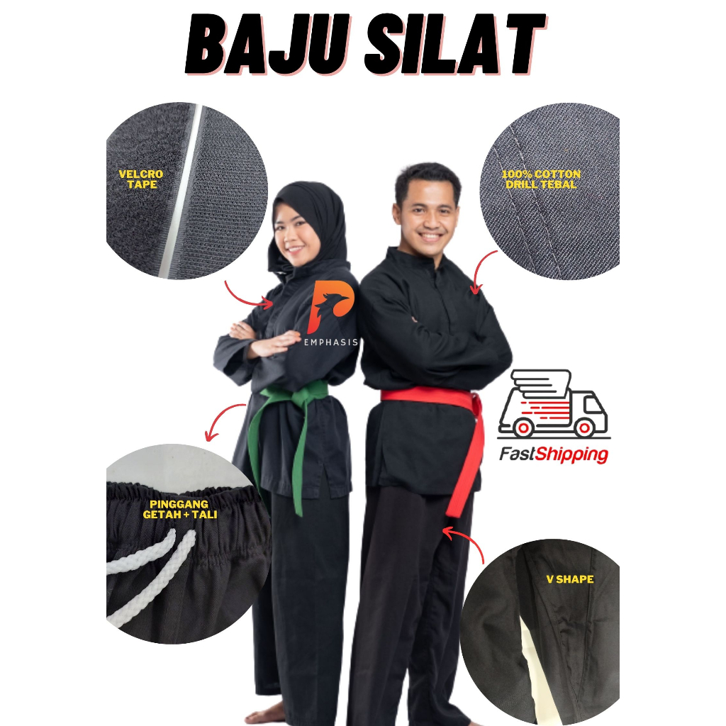 BAJU SILAT MURAH / BAJU SILAT HITAM / BAJU SILAT BUDAK / BAJU SILAT DEWASA | Shopee Malaysia