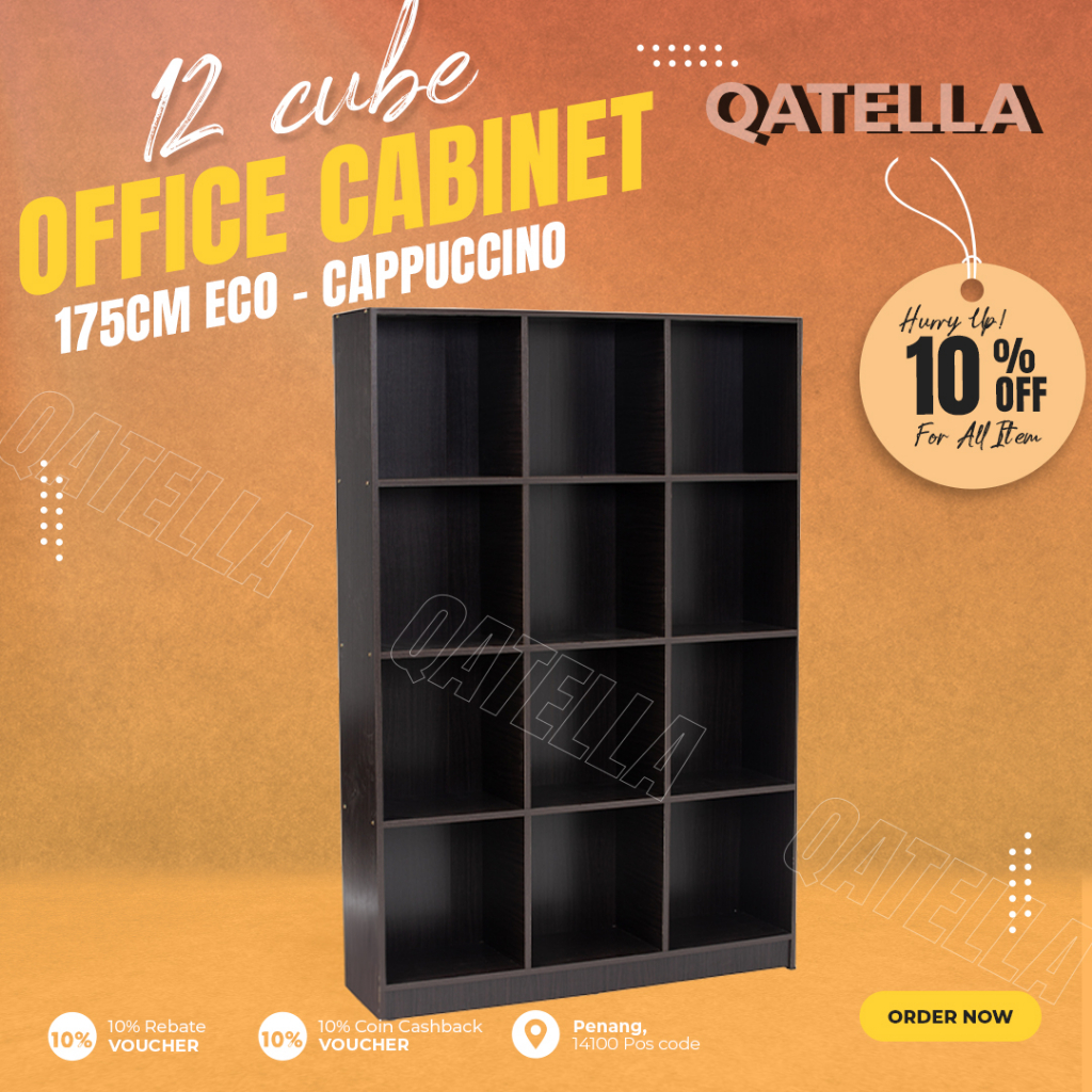 Qatella Brand -Exclusive 12C File Cabinet / File Rack / 4 Tier Book ...