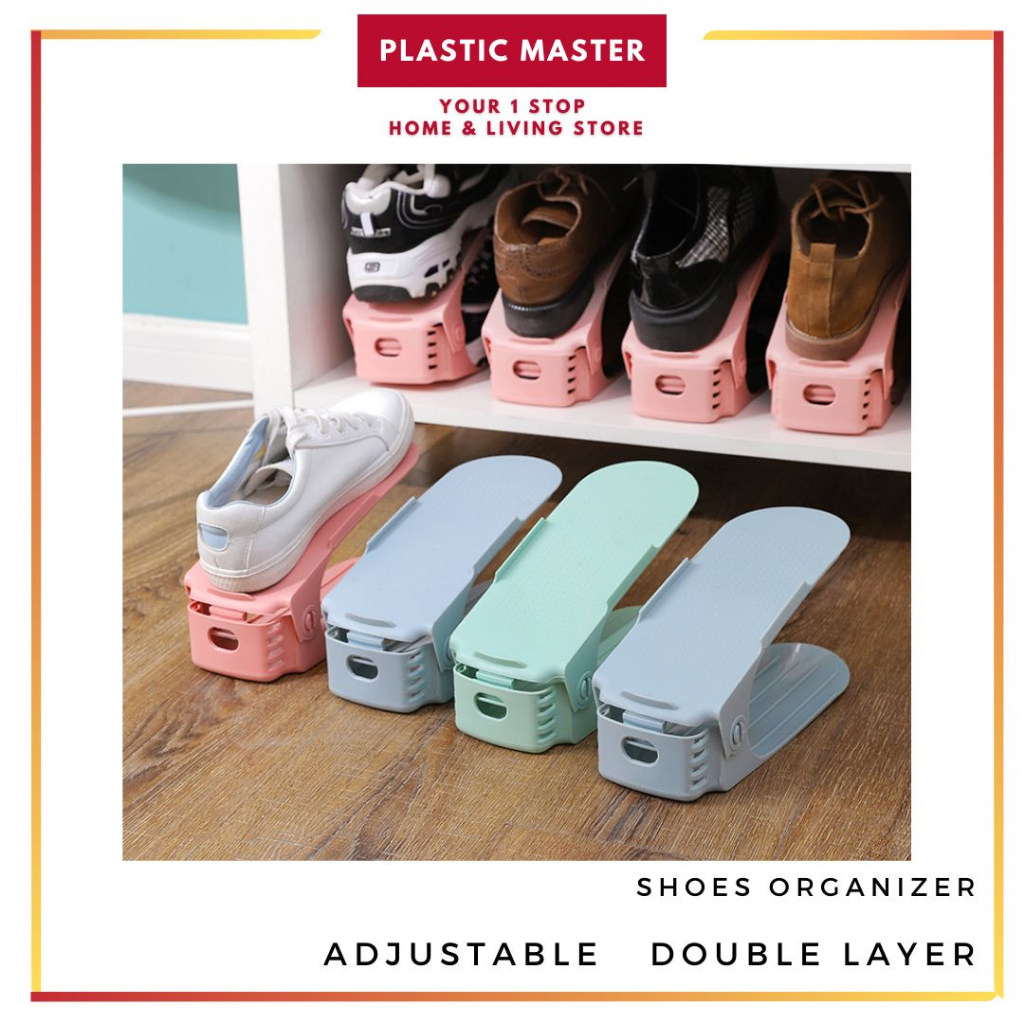 Adjustable Shoe Organizer Shoe Storage Space Saver Anti Slip Shoe ...